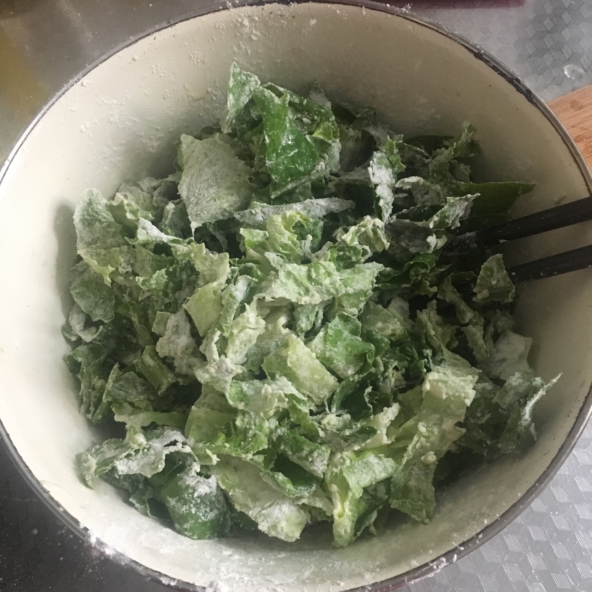 莴笋叶麦饭的做法 图解莴笋叶麦饭怎么做如何做好吃 莴笋叶麦饭家常做法大全 布丁Cherrie 豆果美食